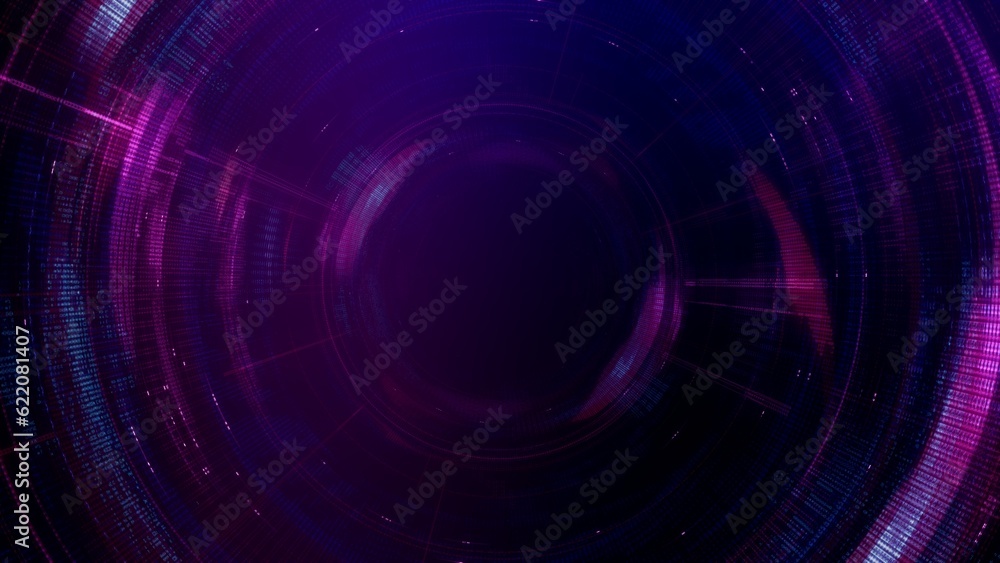 Futuristic Purple and Blue Artificial Intelligence Dashboard Design ...