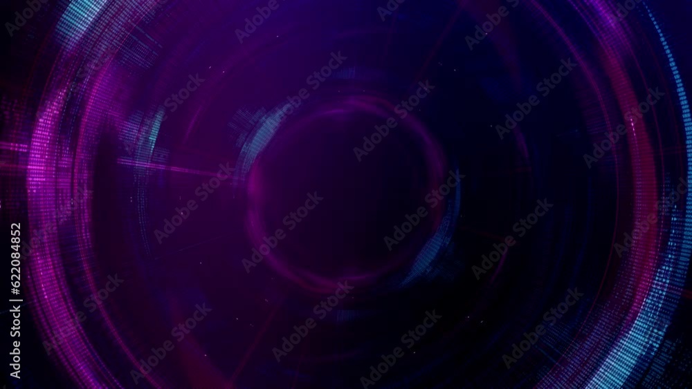 Futuristic Purple and Blue Artificial Intelligence Dashboard Design ...