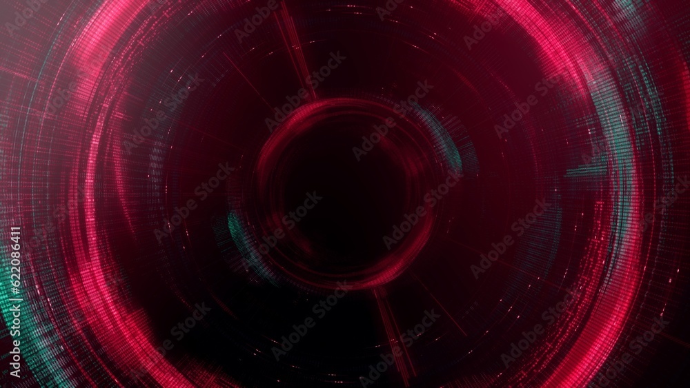 Futuristic Red and Dark Artificial Intelligence Dashboard Design ...