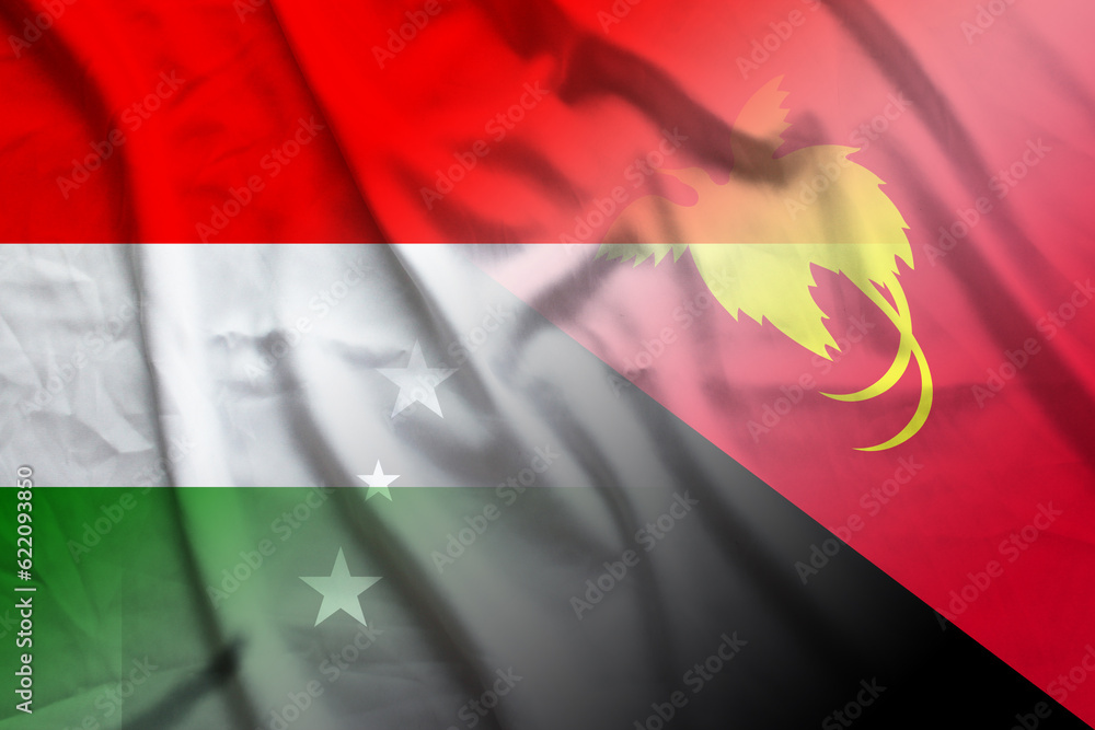 Hungary and Papua New Guinea official flag transborder negotiation PNG ...