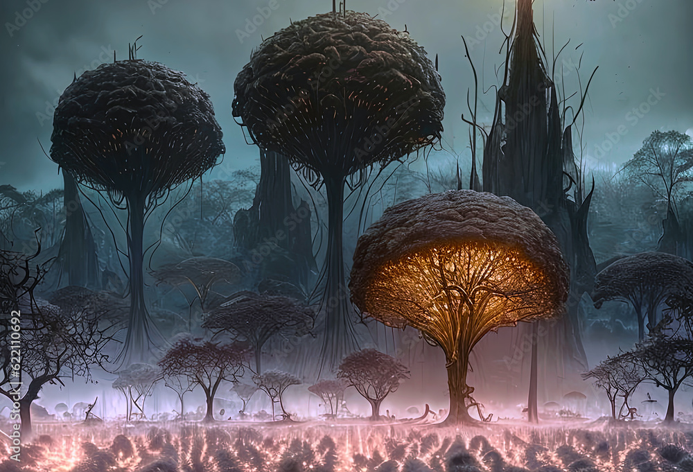 Petrifying, Sinister, Cursed Gnarled trees exude otherworldly energy ...