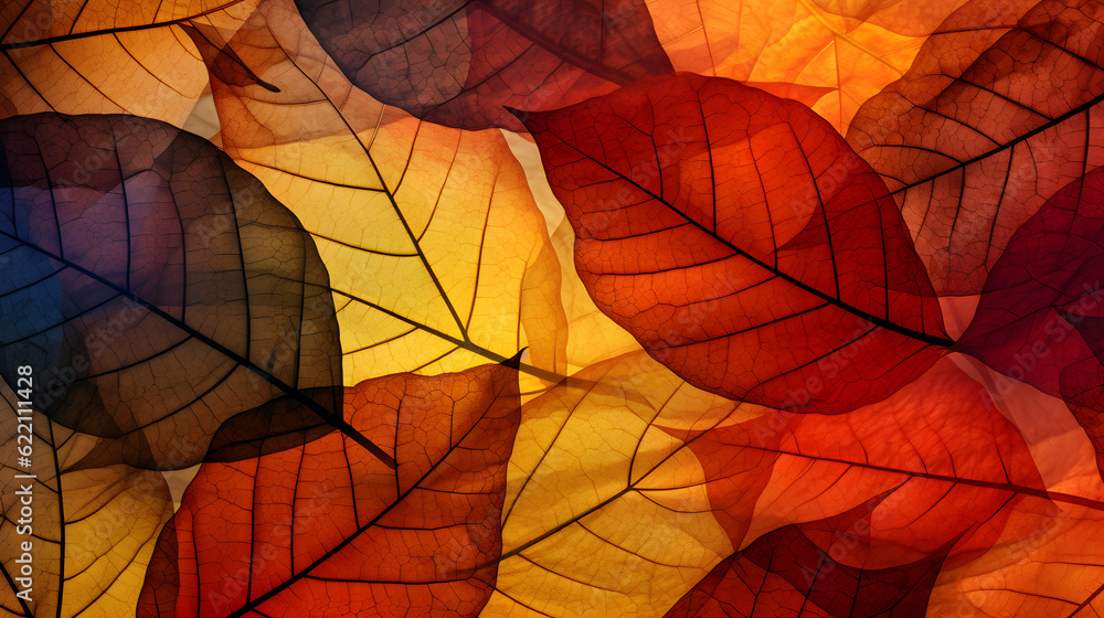 autumn colored fall leaf texture on transparent background overlay ...