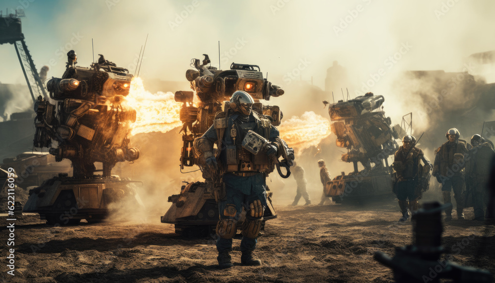 Generative AI Wars Future Battlefield Unleashes Robotic Squads into the ...