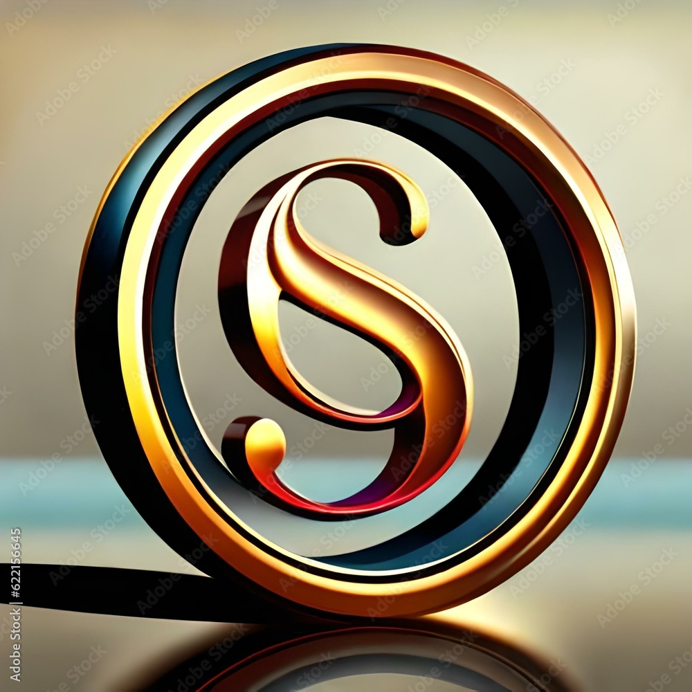 symbol of logo letter S, AI generated. Stock Illustration | Adobe Stock