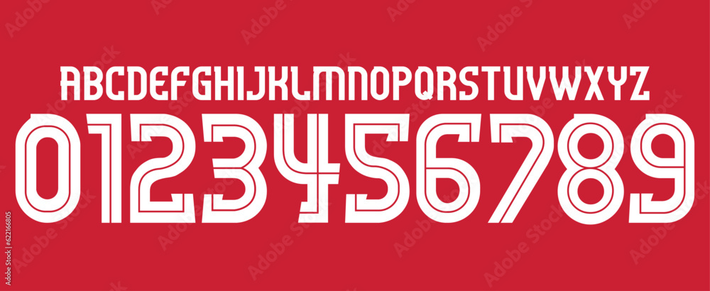 font vector team 2014-2015 kit sport style font. football style font ...