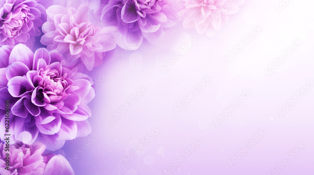 Abstract natural purple flowers background, banner. Screensaver ...