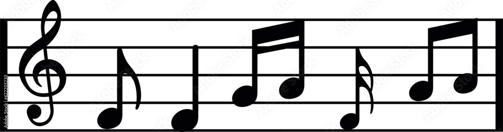 Vetor de Music Notes Cutfile, cricut ,silhouette, SVG, EPS, JPEG, PNG ...