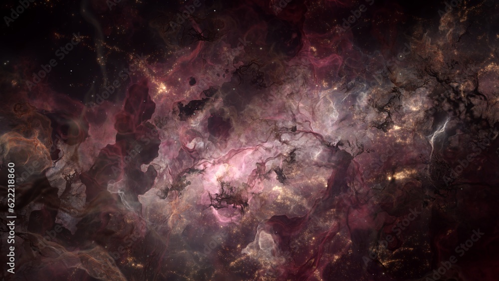 Mystical hostile galaxy star cluster in alien deep space. Science ...