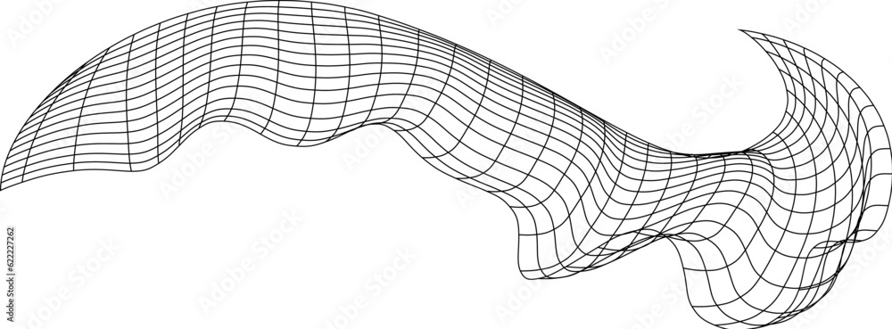 Net flying waving. Texture wave textile. Fabric square cells sea wind ...