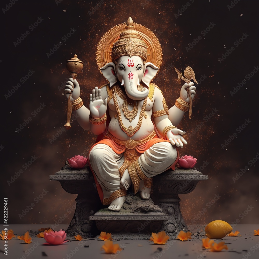 Indian God Ganesha Stock Photo | Adobe Stock