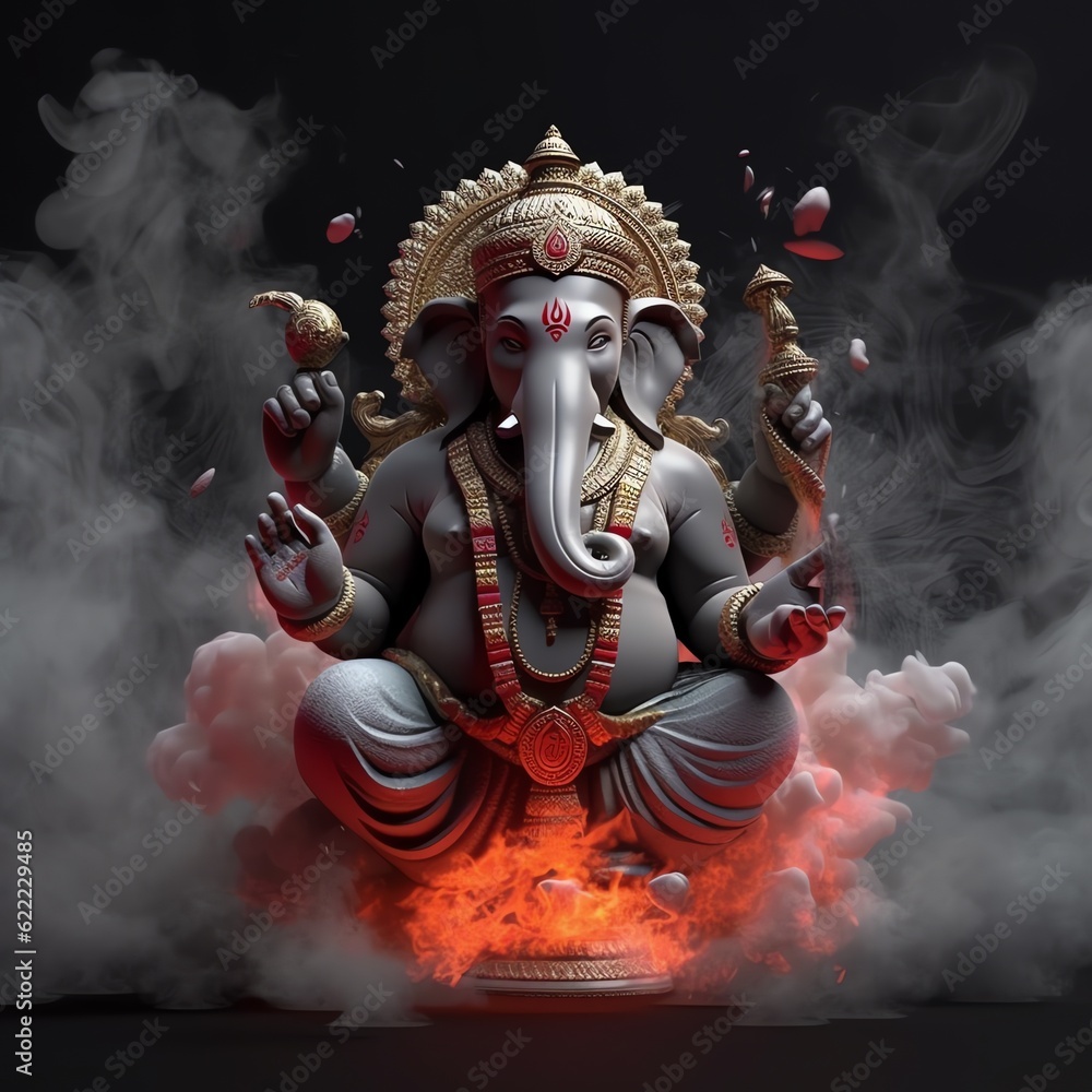 Photo & Art Print Indian God Ganesha, Harish
