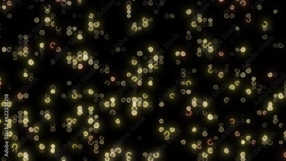 Computer Data Technology Background. Glowing Dot And Circle Particle ...