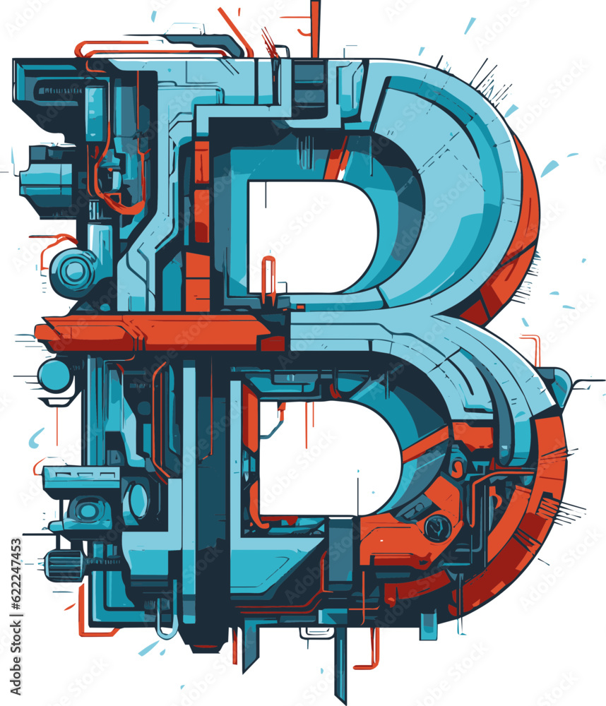 letter B icon svg vector, isolated alphabet abc shape font llustration ...