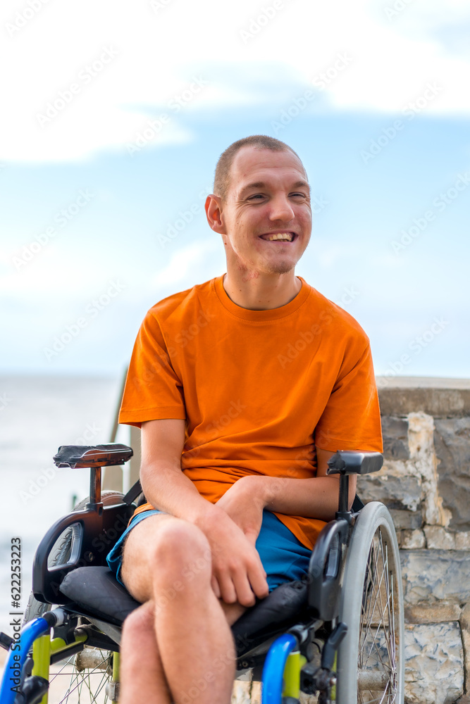 Disabled Person Smiling
