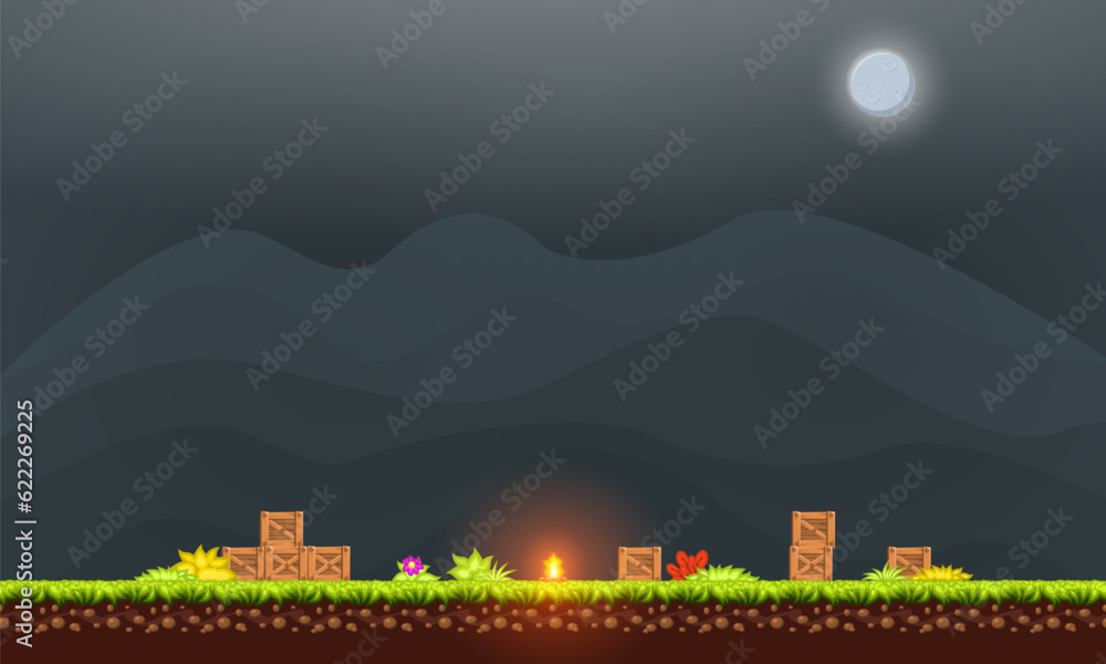 Video game. Elements and objects for computer game. Template for ...