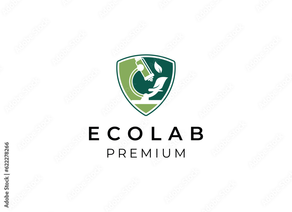Ecolab microscope logo design vector. Microscope logo design. Stock ...