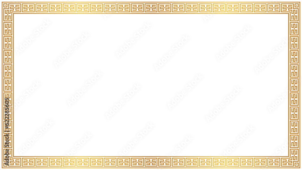 Gold frame border on transparent background Stock Photo | Adobe Stock