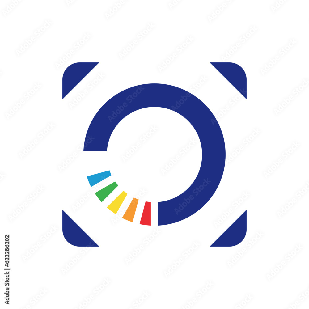 O Tech logo Stock Vector | Adobe Stock