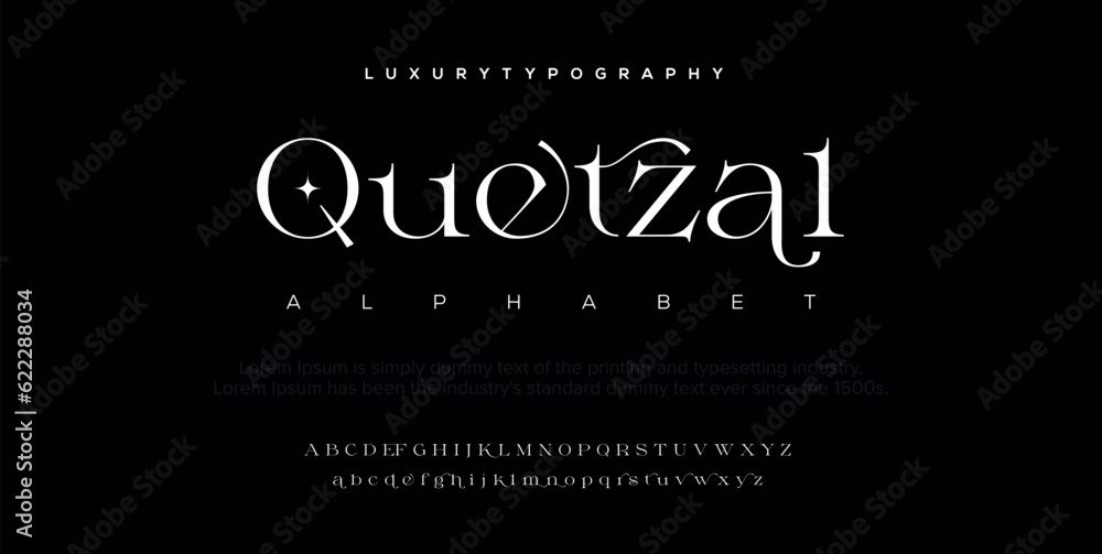 Quetzal Abstract Fashion font alphabet. Minimal modern urban fonts for ...