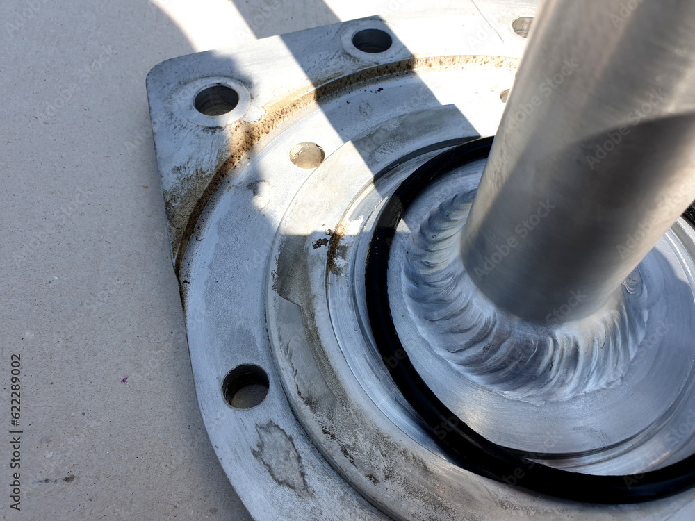 Photography of terminal pad mounting plates inspection of porcelain ...