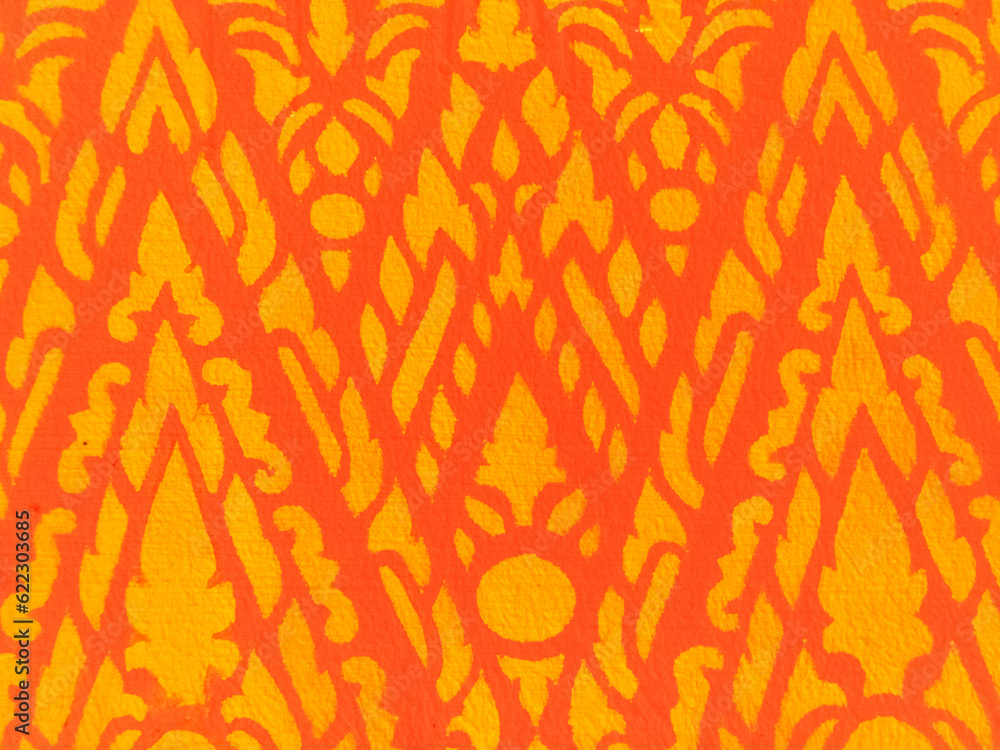 The Thai pattern texture captivated the eye with its intricate and ...