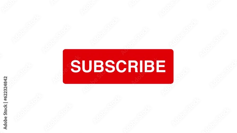 Animated Subscribe Button icon background animated, logo symbol, social ...