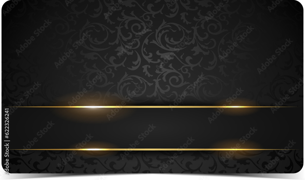 Premium VIP Card. Black and gold luxury vip business card design ...