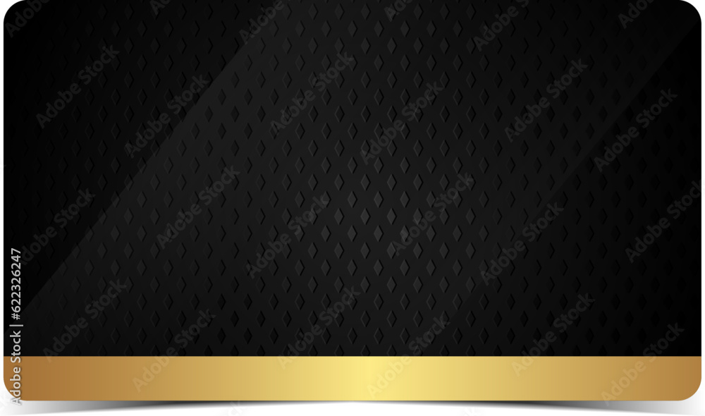 Premium VIP Card. Black and gold luxury vip business card design ...