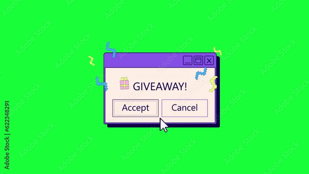 Giveaway Computer Tab icon background animated, logo symbol, social ...