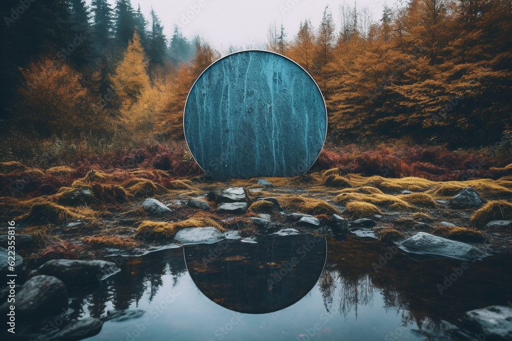 States of mind, landscape concept, graphic resources. Aesthetic and ...