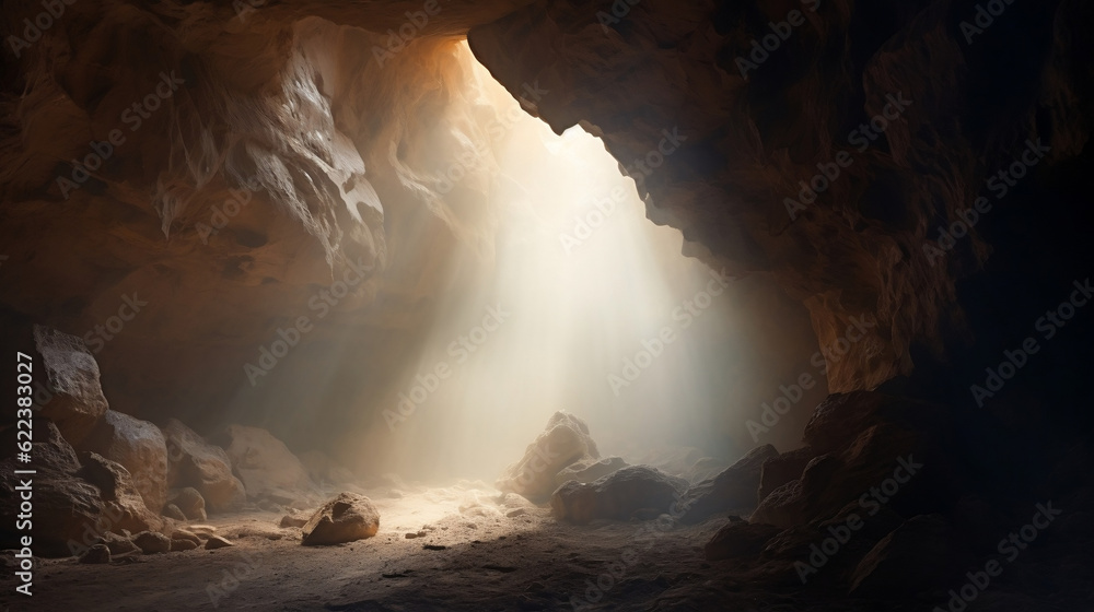 Light in Cave, Generative Ai Stock Illustration | Adobe Stock