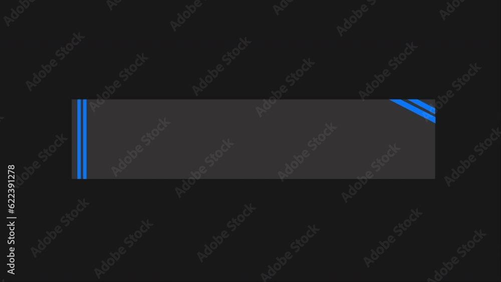 Modern animation lower third. Lower third at high resolution in 4K ...