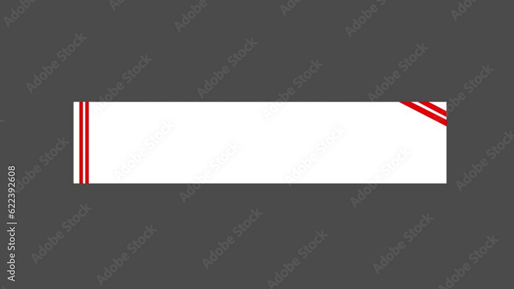 Modern animation lower third. Lower third at high resolution in 4K ...