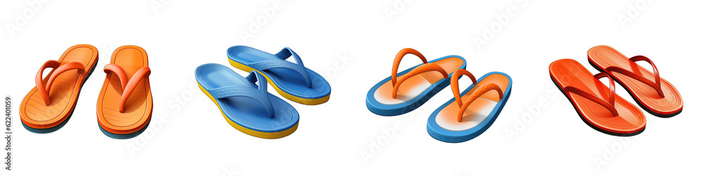 Flip Flops clipart collection, vector, icons isolated on transparent ...
