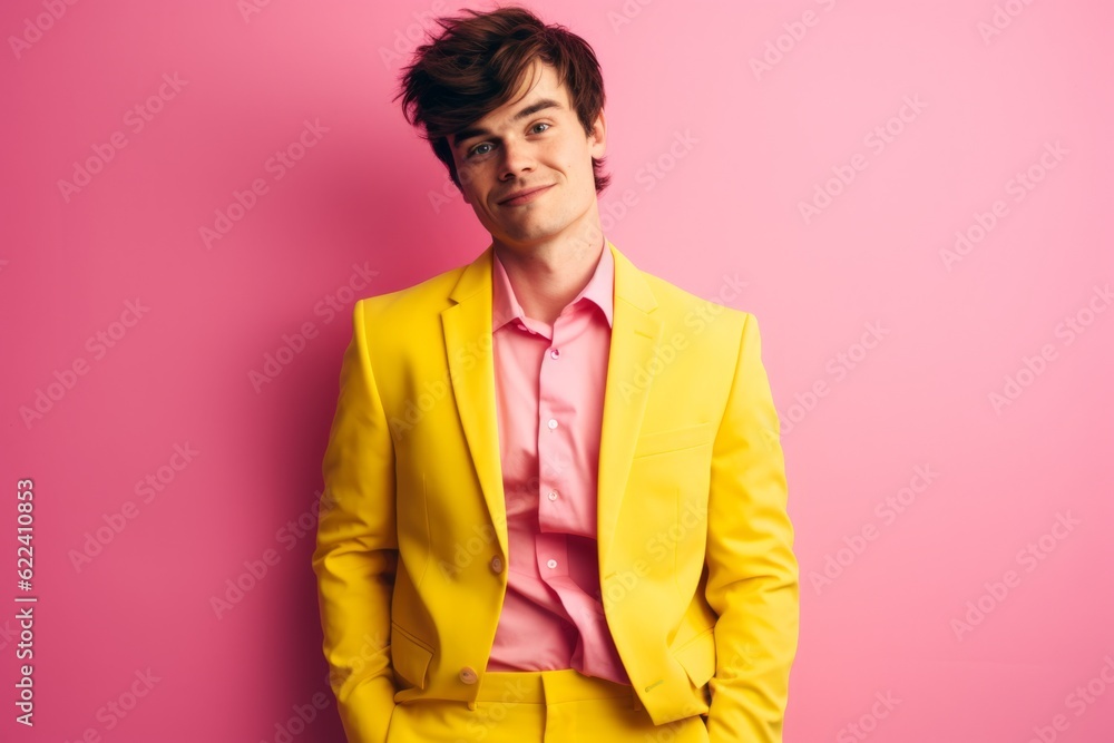 Confident handsome Caucasian stylish rich man professional guy male ...
