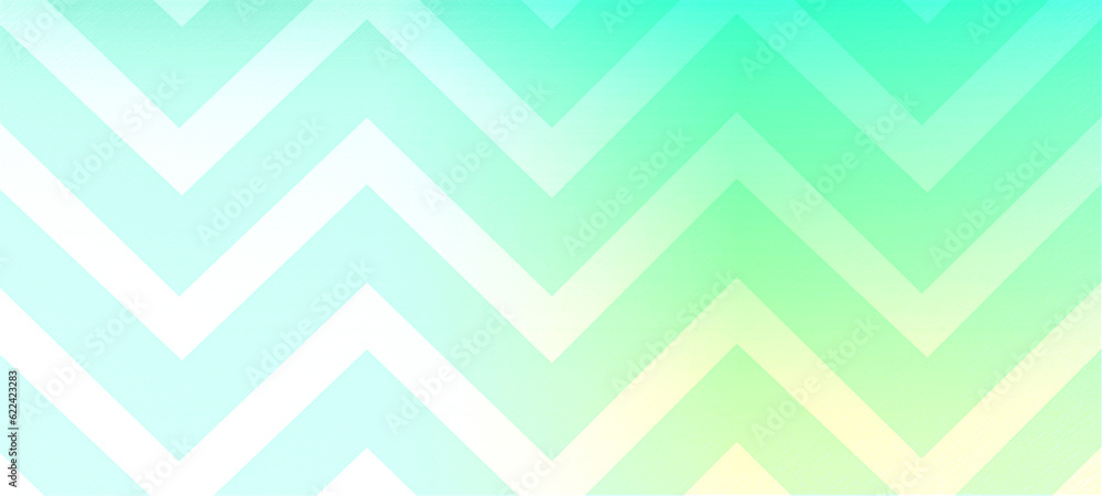Zig zag wave blue and gren pattern widescreen background illustraion ...