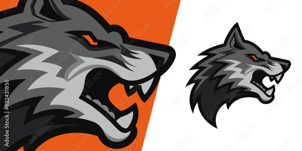 Howling Black Wolf Mascot Logo: Unleash the Power of Your Team with a ...
