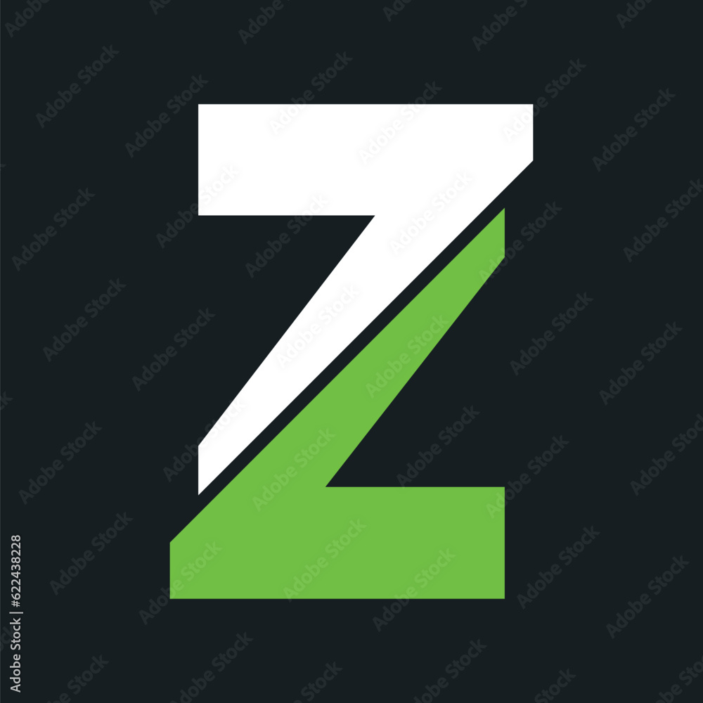 Z letter bold and modern logo template. Z letter typeface is ...