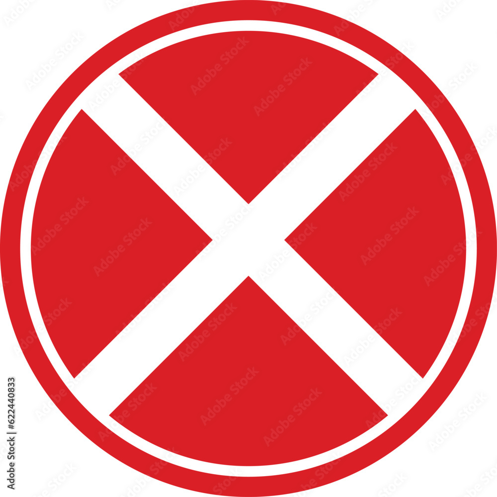 Stop sign vector illustration. Traffic symbol rules and regulations ...