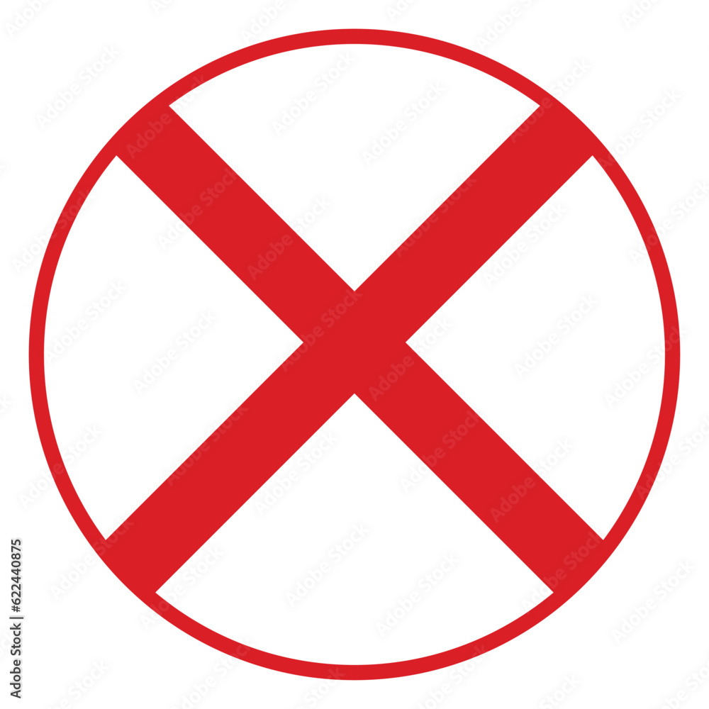 Stop sign vector illustration. Traffic symbol rules and regulations ...