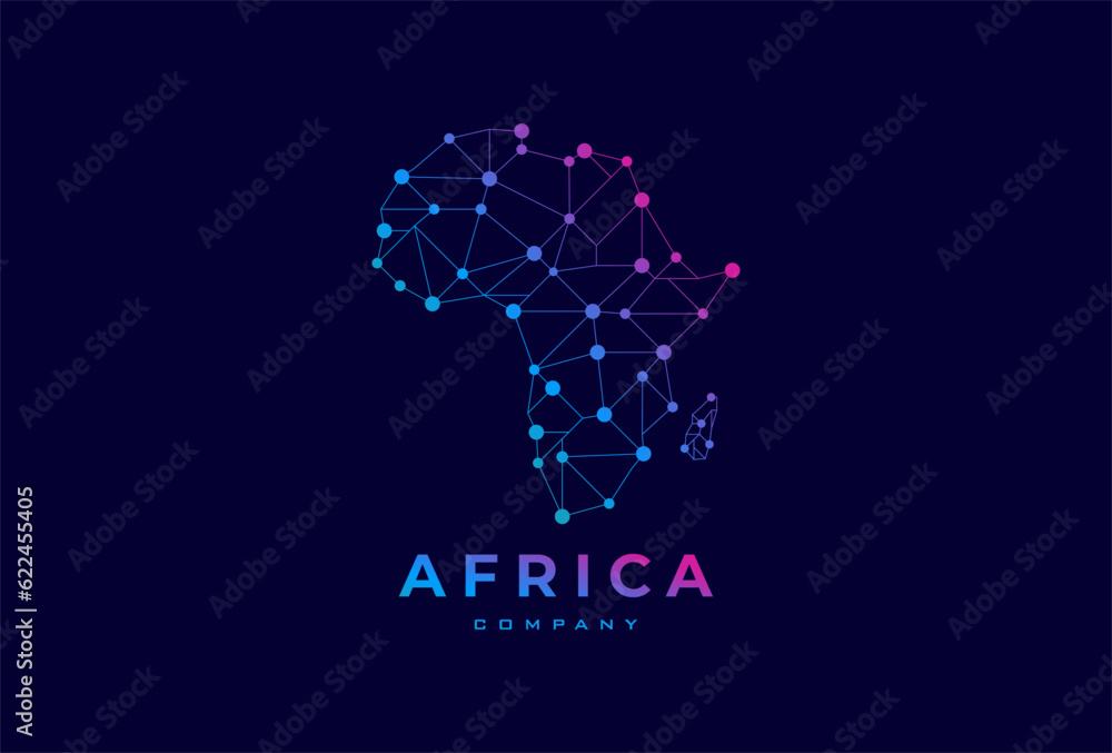 Africa Logo, modern Africa logo style, usable for technology and ...