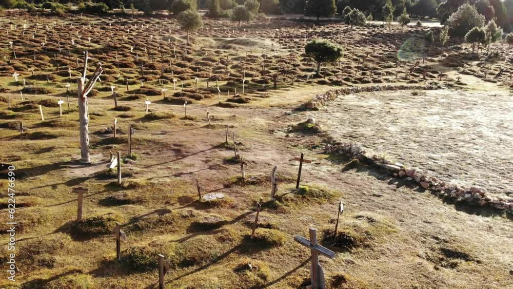 Sad Hill Cemetery in Burgos Spain. Tourist site, film location where ...