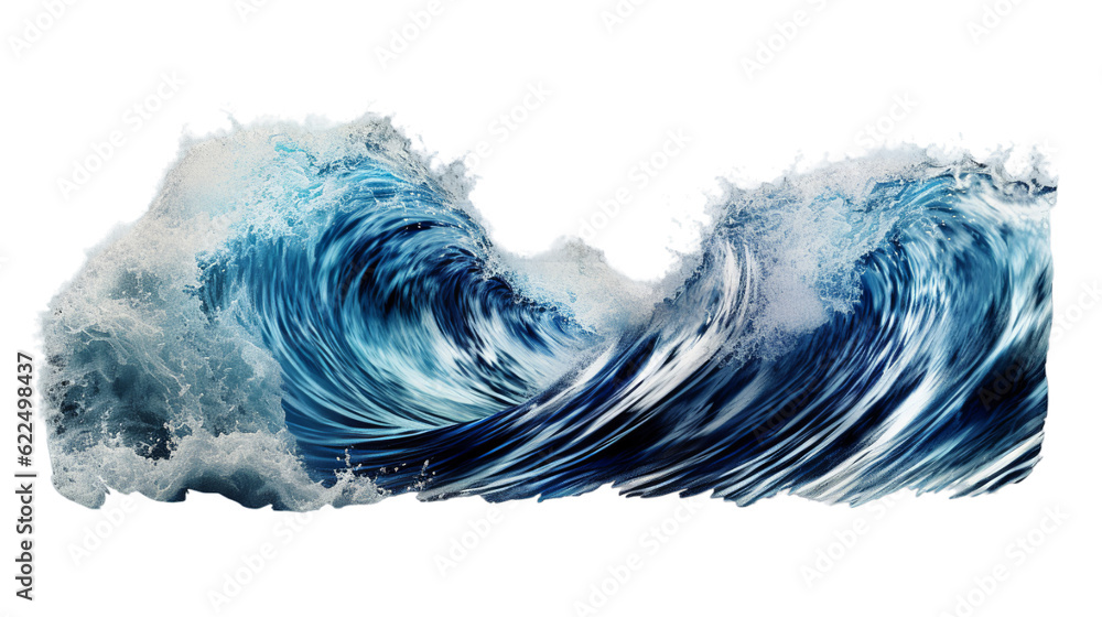 Isolated PNG cut out of a Ocean water surface waves, Generative ai ...