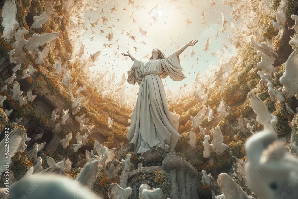 Paradise Heaven, a religious concept, angels, Jesus Christ, Bible, life ...