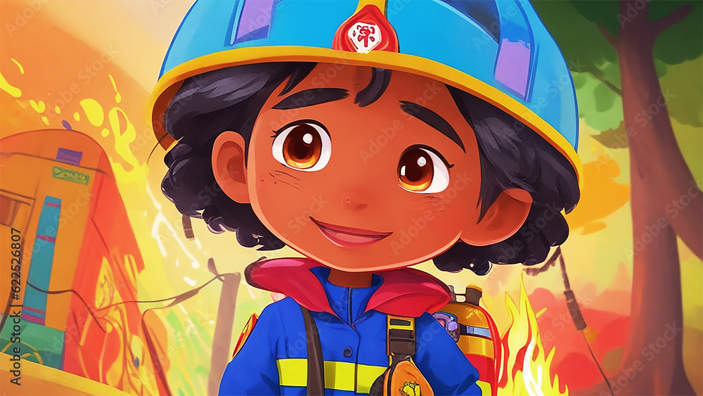 Fire Service and Fire Fighter illustration Cartoon image for Fire ...