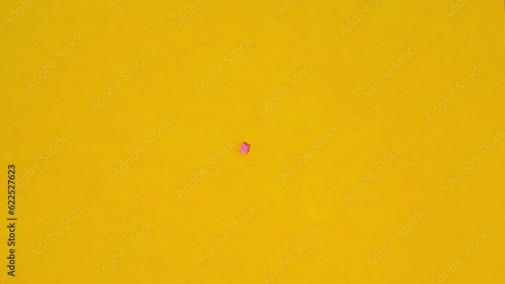 Stop motion animation of wrinkled white paper. Textured paper ...