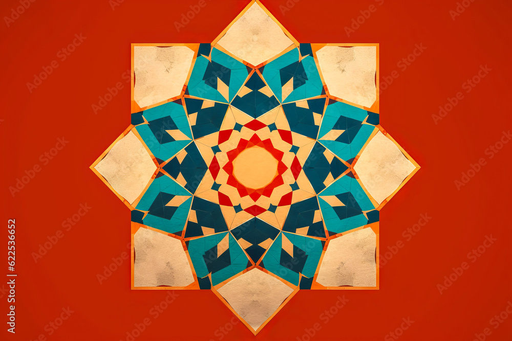 Captivating representation of Moroccan national symbols in a minimalist ...