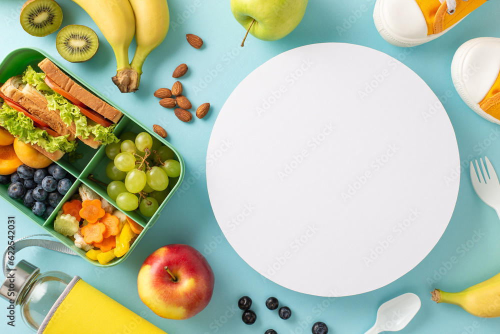 Foto de Elevate break snack visuals in educational process with ...