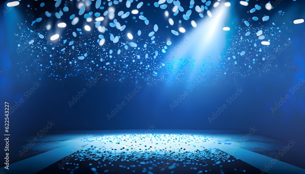 Stock-illustrationen abstract blue background with raysempty room at ...