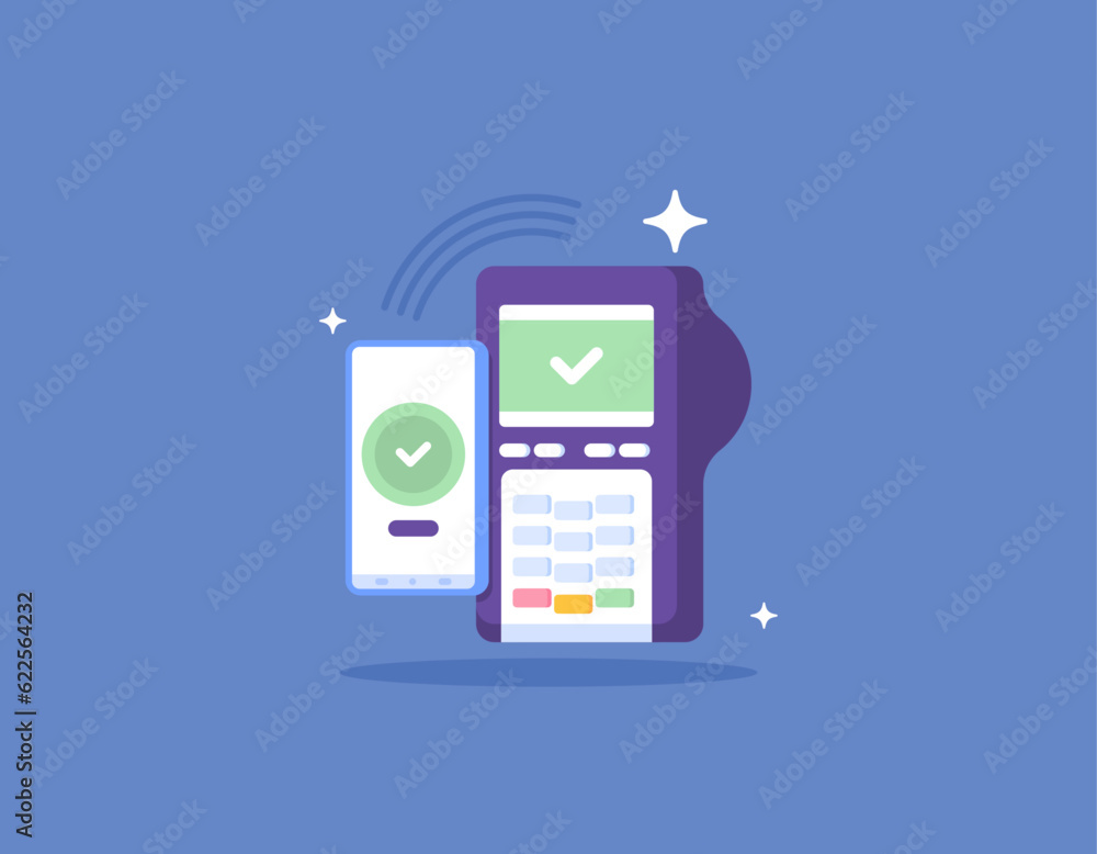 pay using EDC or Electronic Data Capture and smartphone. non-cash ...